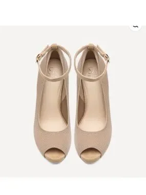 Cosy Island | Shoes | Cosy Island Powerwalk Peeptoe Heeled Pump | Poshmark